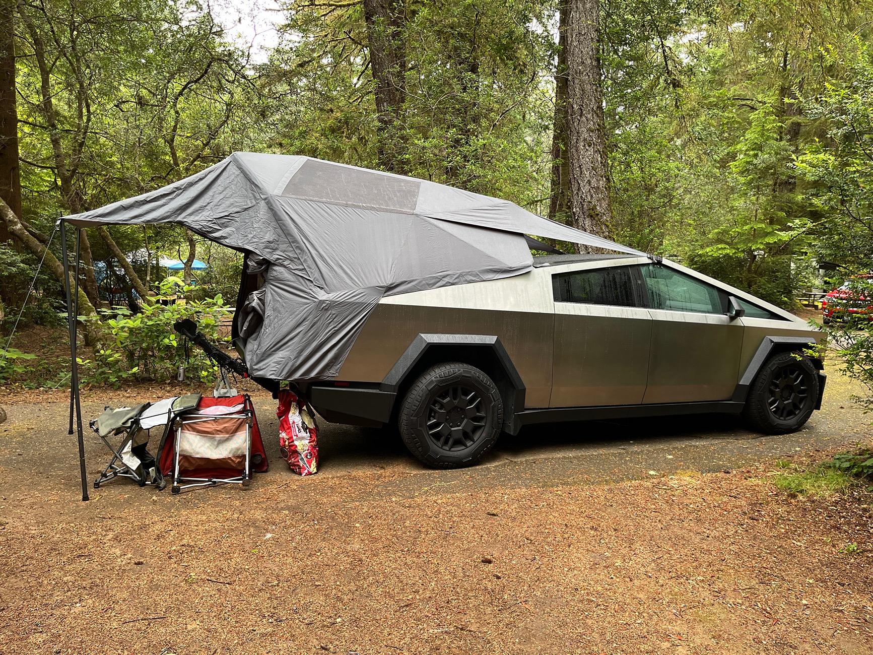 Rear view camera blocked by hitch bike rack? | Tesla Cybertruck Forum ...