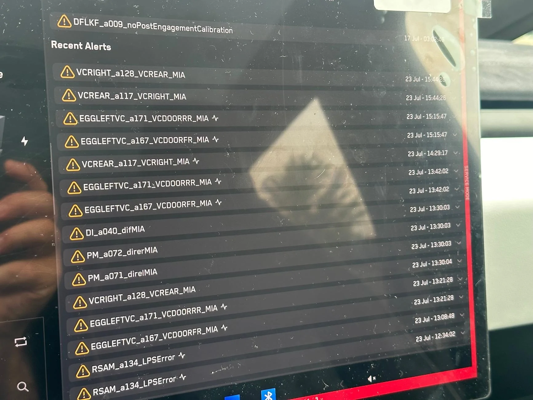 LOSS OF SYSTEM REDUNDANCY DETECTED - Potential major system failure ...