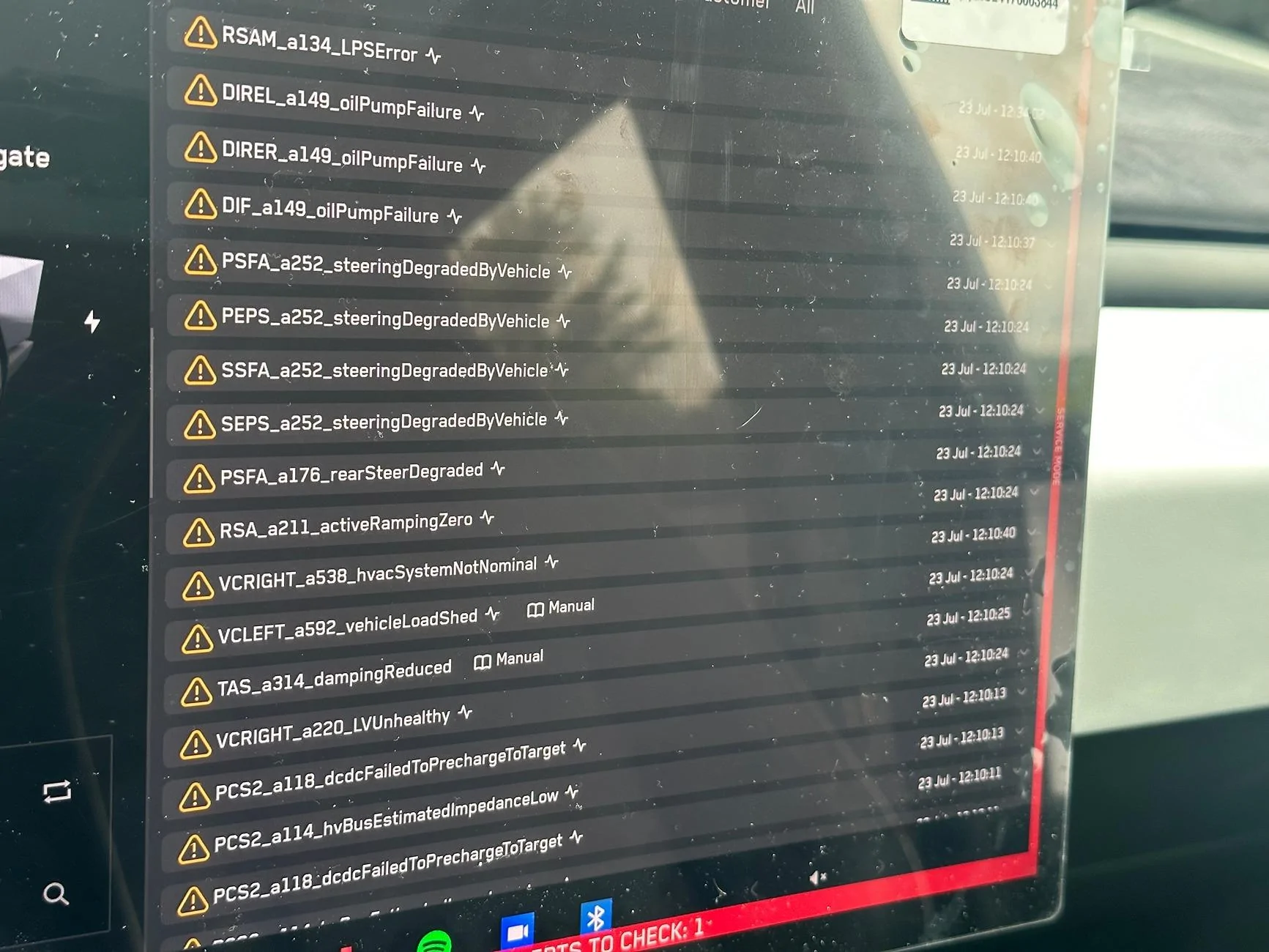 LOSS OF SYSTEM REDUNDANCY DETECTED - Potential major system failure ...