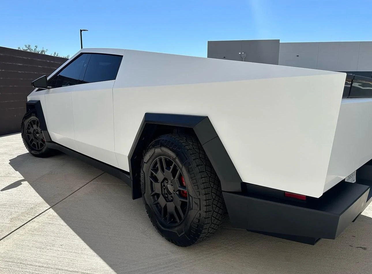 🌟 PURE PPF SATIN SNOW WHITE Cyber Truck! | Tesla Cybertruck Forum ...