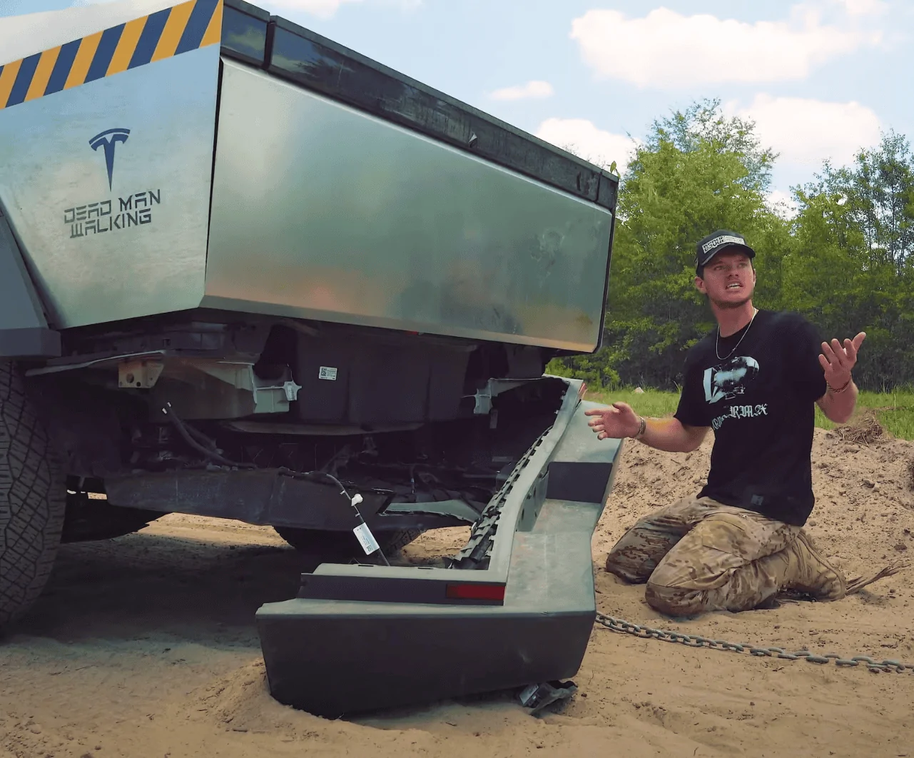 WhistlinDiesel Cybertruck Durability Torture Test #1 (vs F-150) | Tesla ...