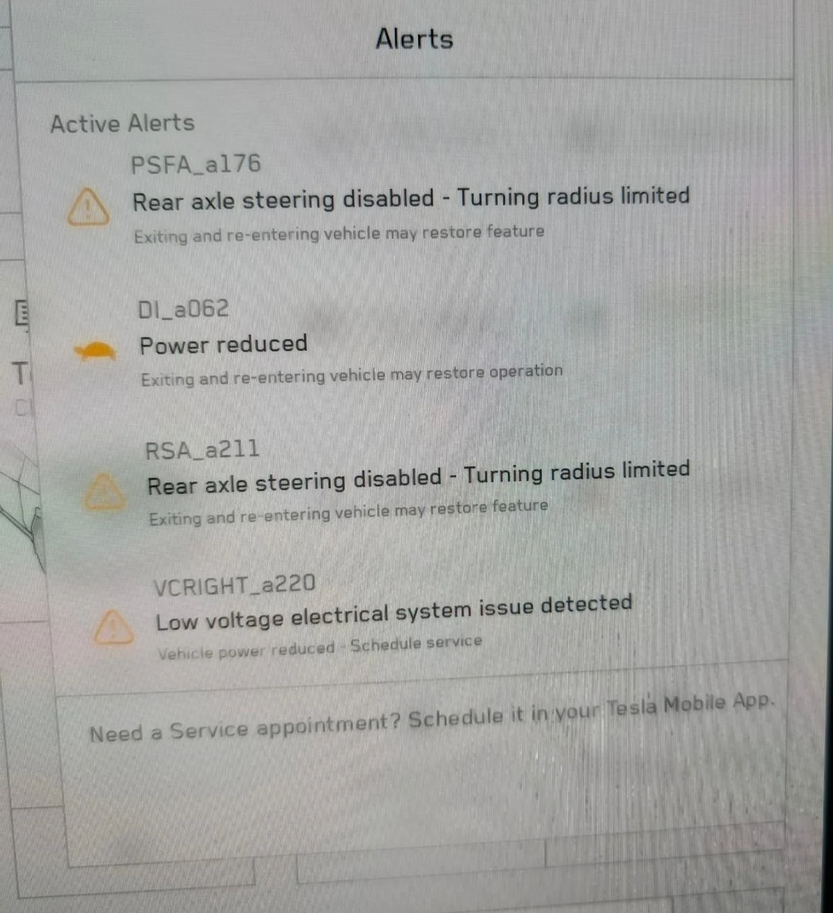 Pull Over Safely. Critical Issue Detected. | Tesla Cybertruck Forum ...
