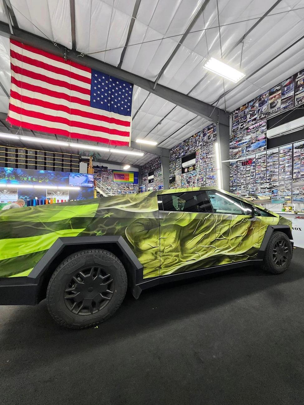 Hulk Cybertruck Wrap | Tesla Cybertruck Forum - Cybertruck Owners Club