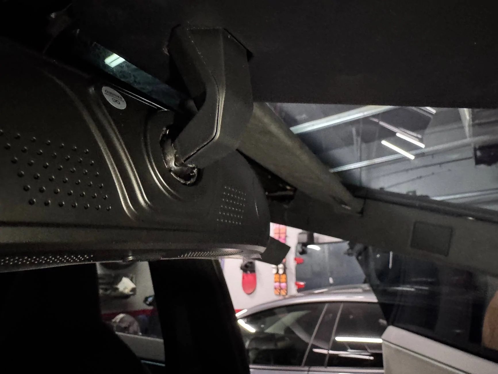 Rear view mirror camera[updated camera/ screen solution - installed ...