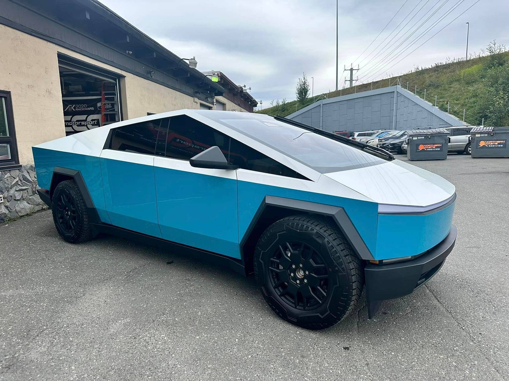TWO-TONE / DUAL-TONE / MULTIPLE COLORS Vinyl Wrap & PPF Cybertruck ...
