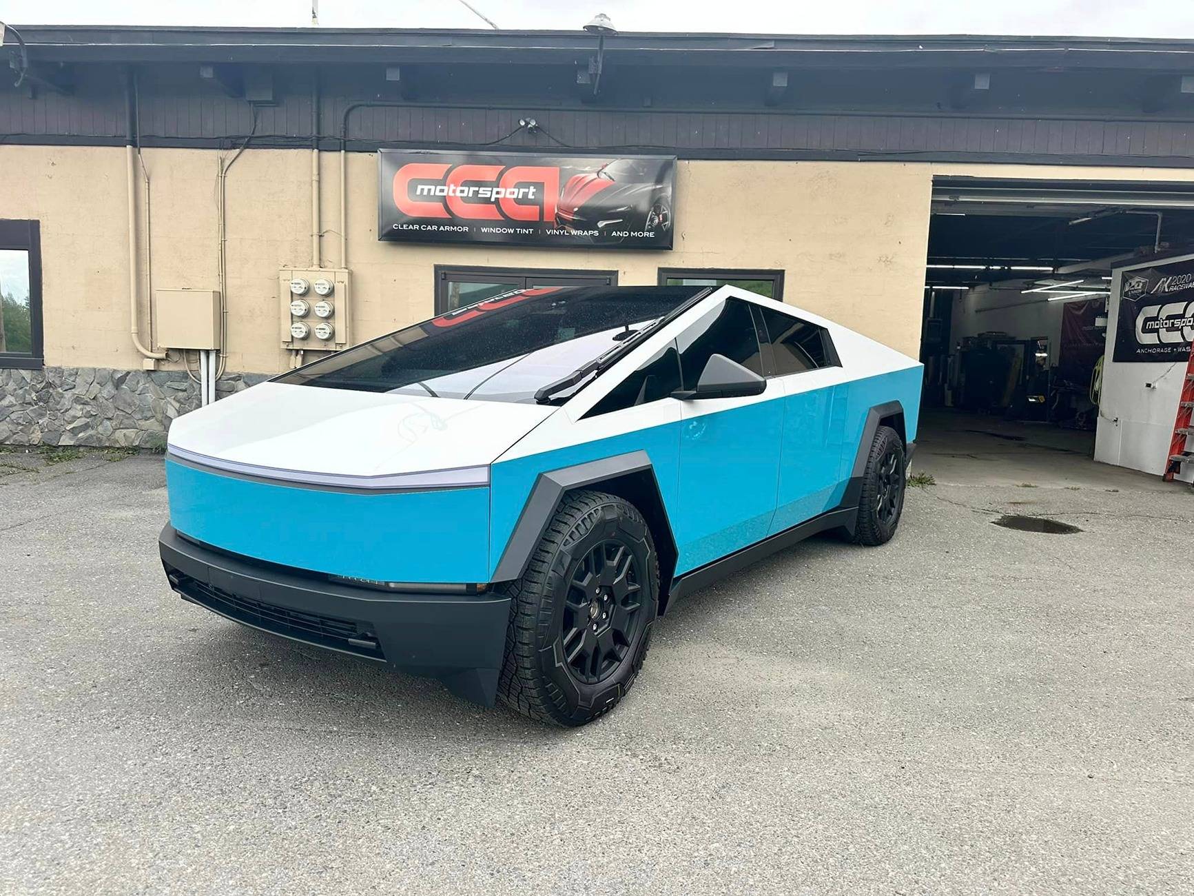 TWO-TONE / DUAL-TONE / MULTIPLE COLORS Vinyl Wrap & PPF Cybertruck ...