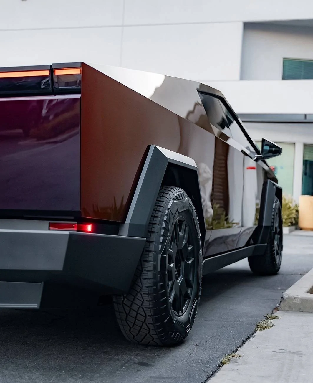 RED Vinyl Wrap & PPF Cybertruck -- Photos & Videos | Tesla Cybertruck ...