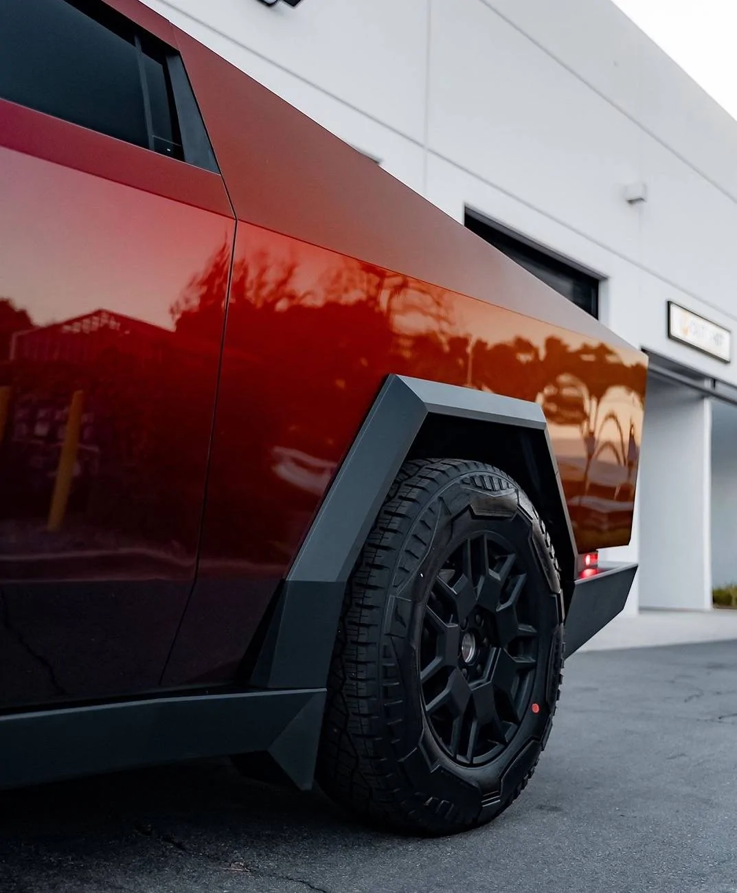 RED Vinyl Wrap & PPF Cybertruck -- Photos & Videos | Tesla Cybertruck ...