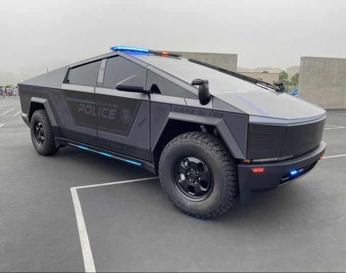 Irvine Police Cybertruck Revealed! Upfit build by Unplugged Performance ...