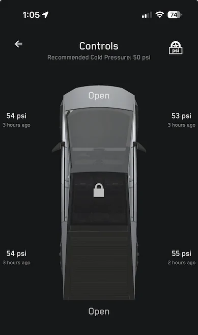 How does the Cybertruck Tire Pressure Monitoring System utility work ...