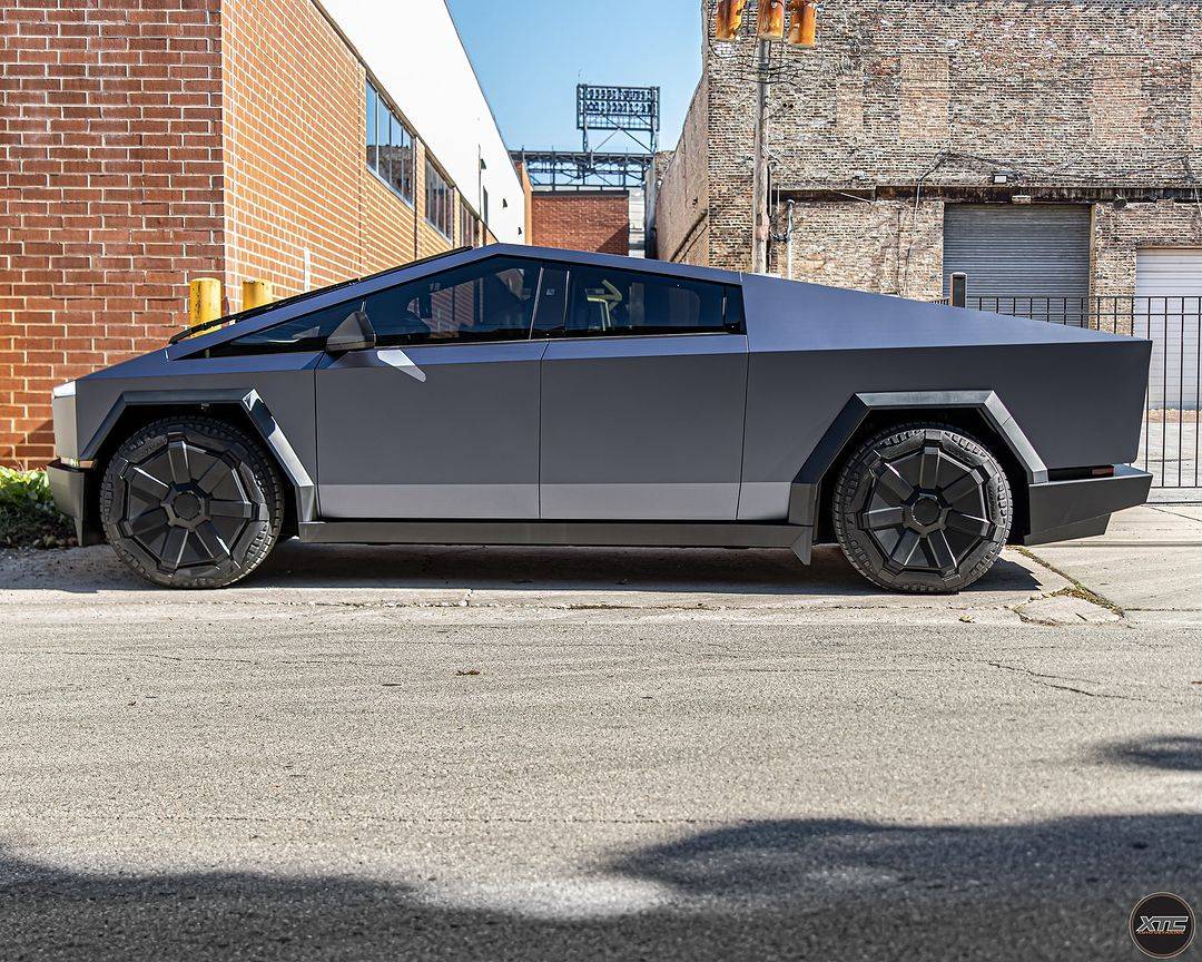 (PURE PPF) Satin Blue Rock Cybertruck Wrapped by XTC Auto Detailing ...