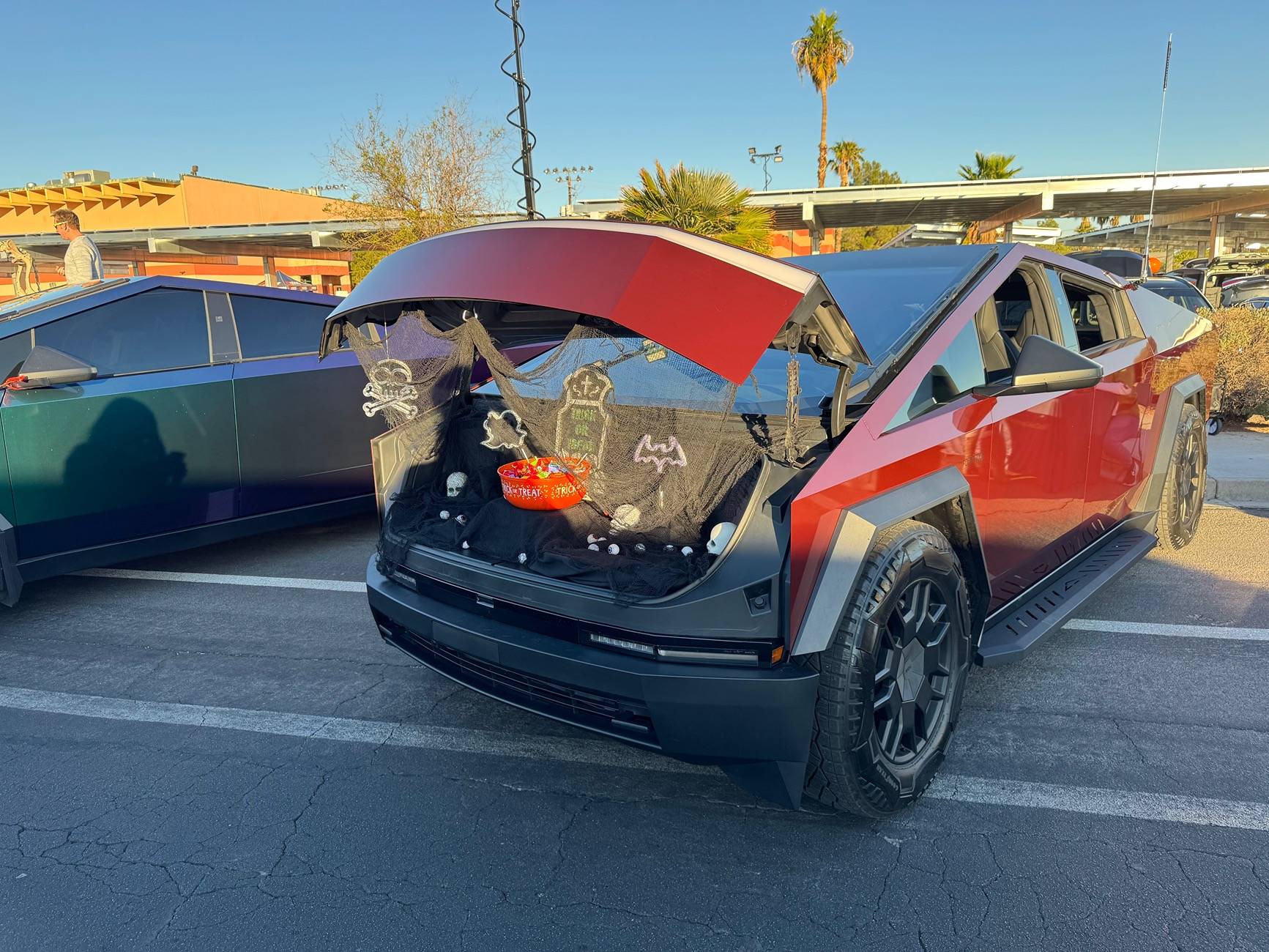 Trunk-or-Treating Cybertruck Style: Halloween Fun for All! | Tesla ...