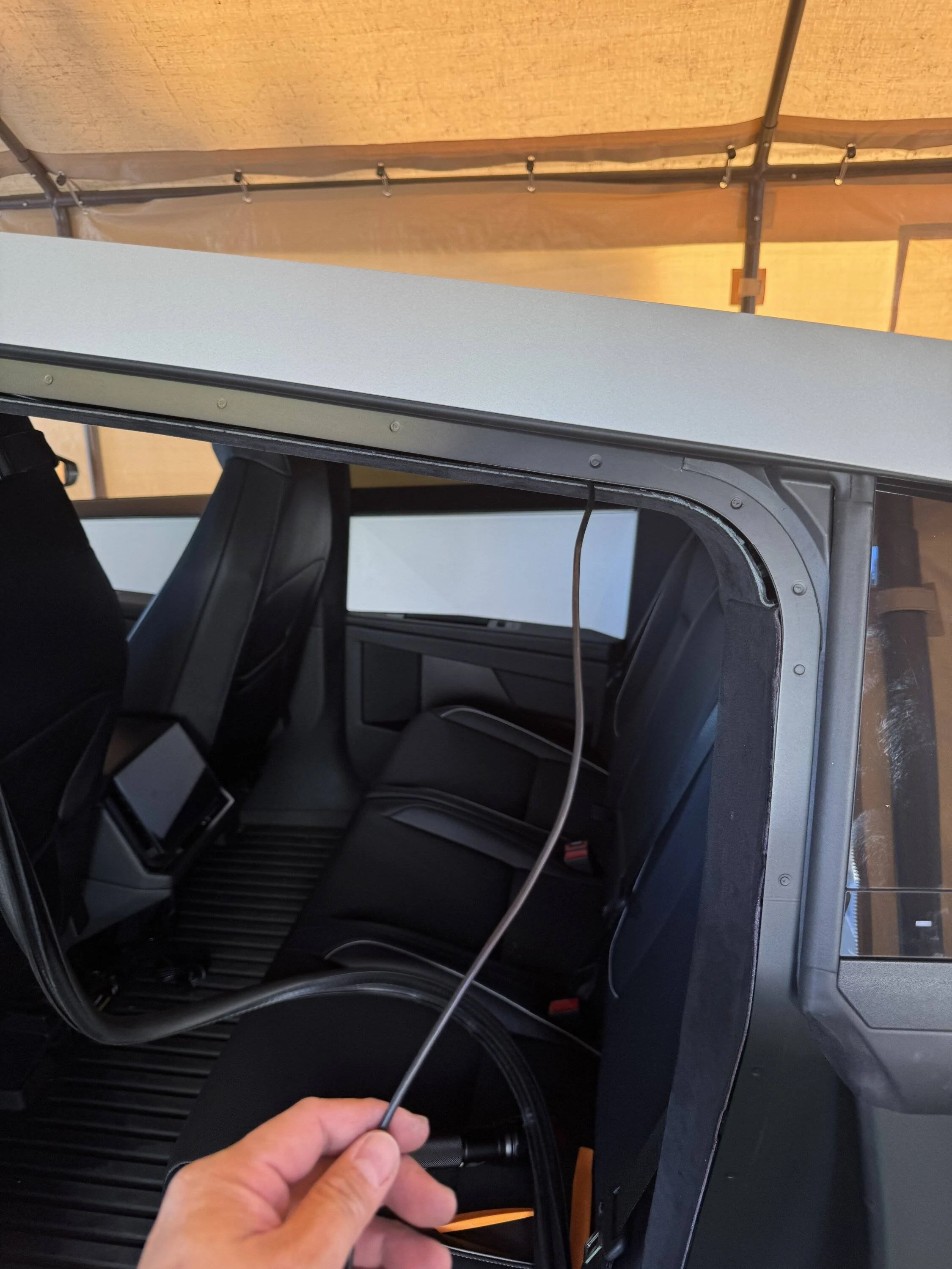 Easy way to install a digital rearview mirror on your Cybertruck (how ...