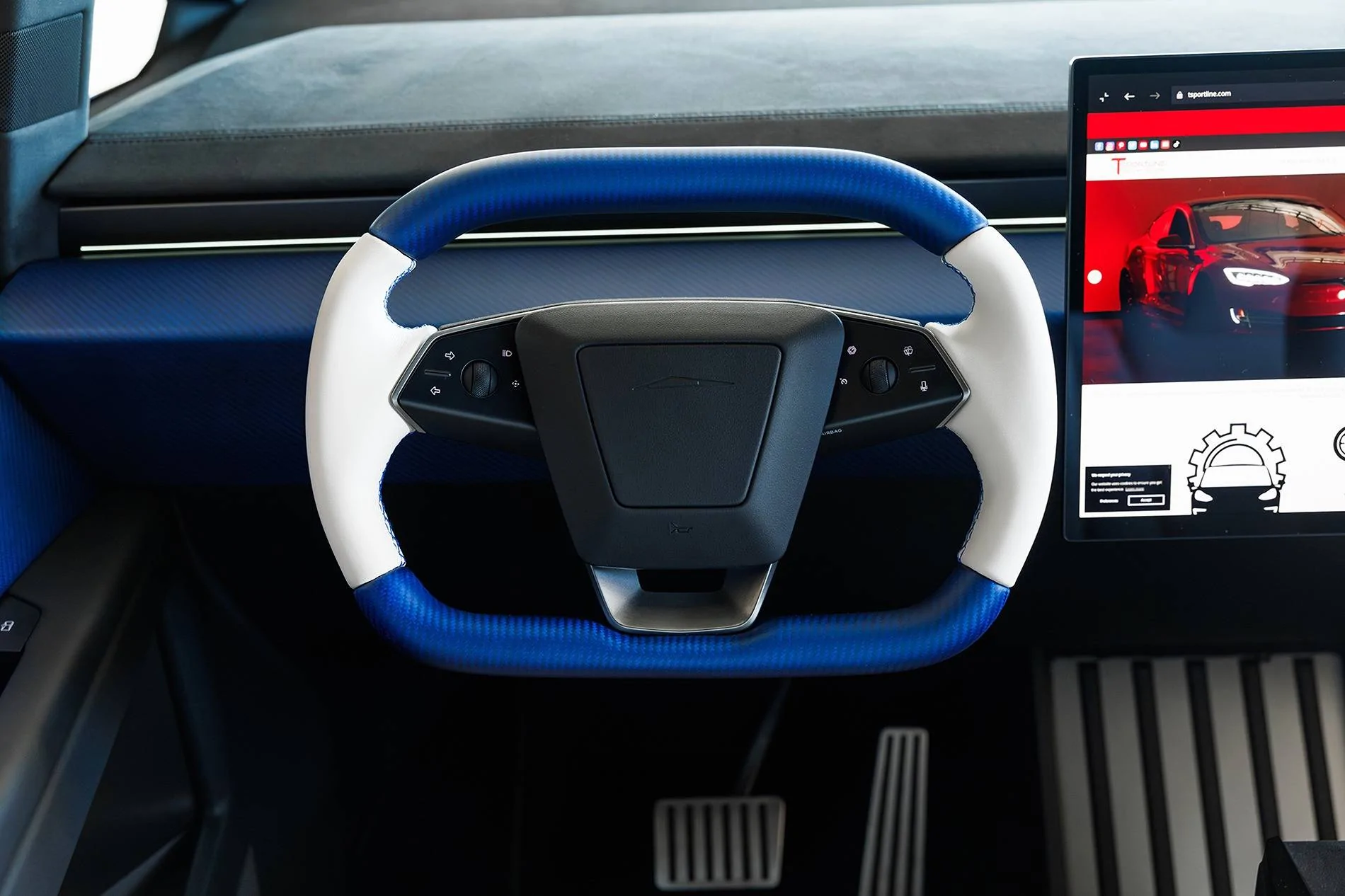 Cybertruck Full Custom Carbon Fiber & Leather Interior Trim & Squircle ...