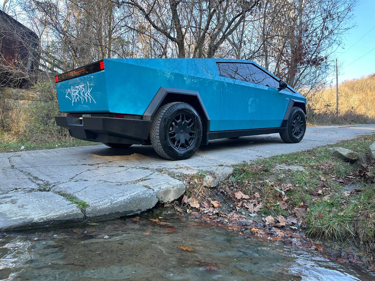 Project complete: Miami Blue Cybertruck | Tesla Cybertruck Forum ...