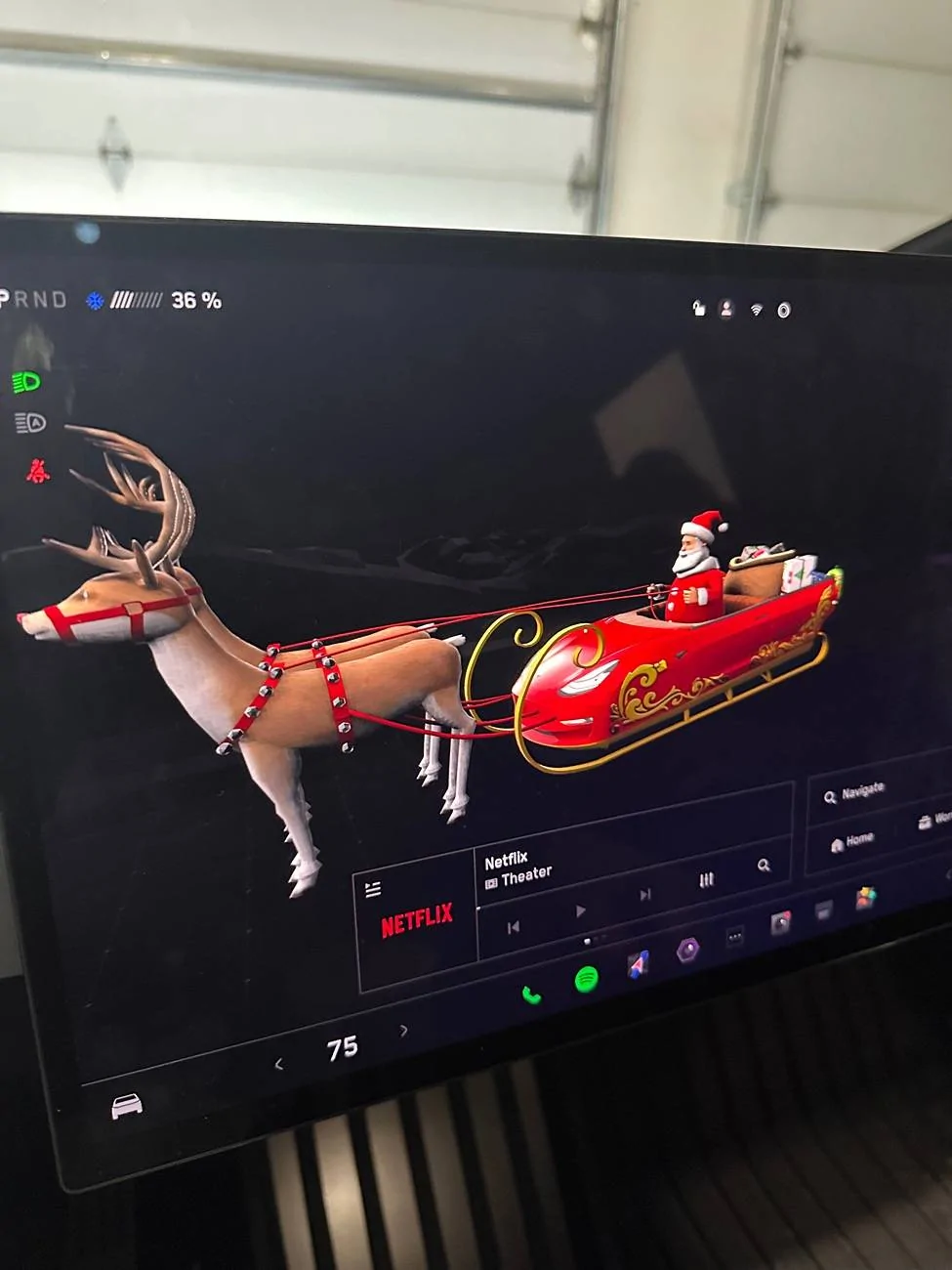 Santa’s Sleigh Appeared on Screen | Tesla Cybertruck Forum - Cybertruck ...