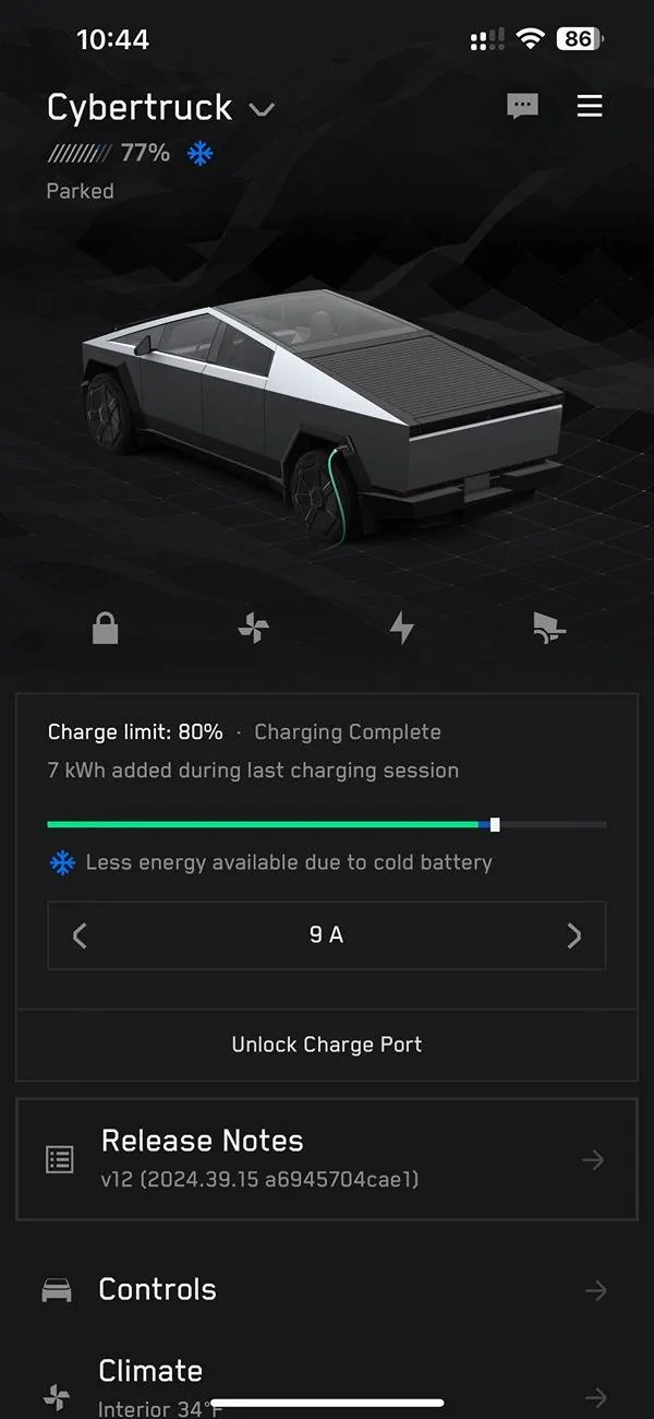 No snowflake (cold battery) indicator after the latest update? | Tesla ...