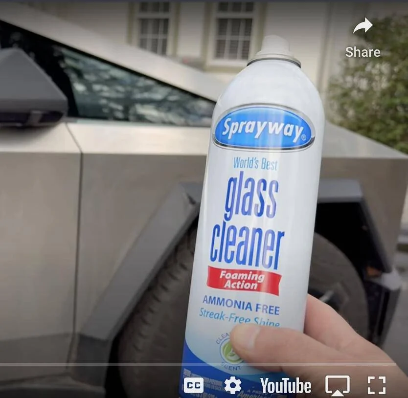 Ignore the detailers, Sprayway Glass Cleaner is the easiest way to ...