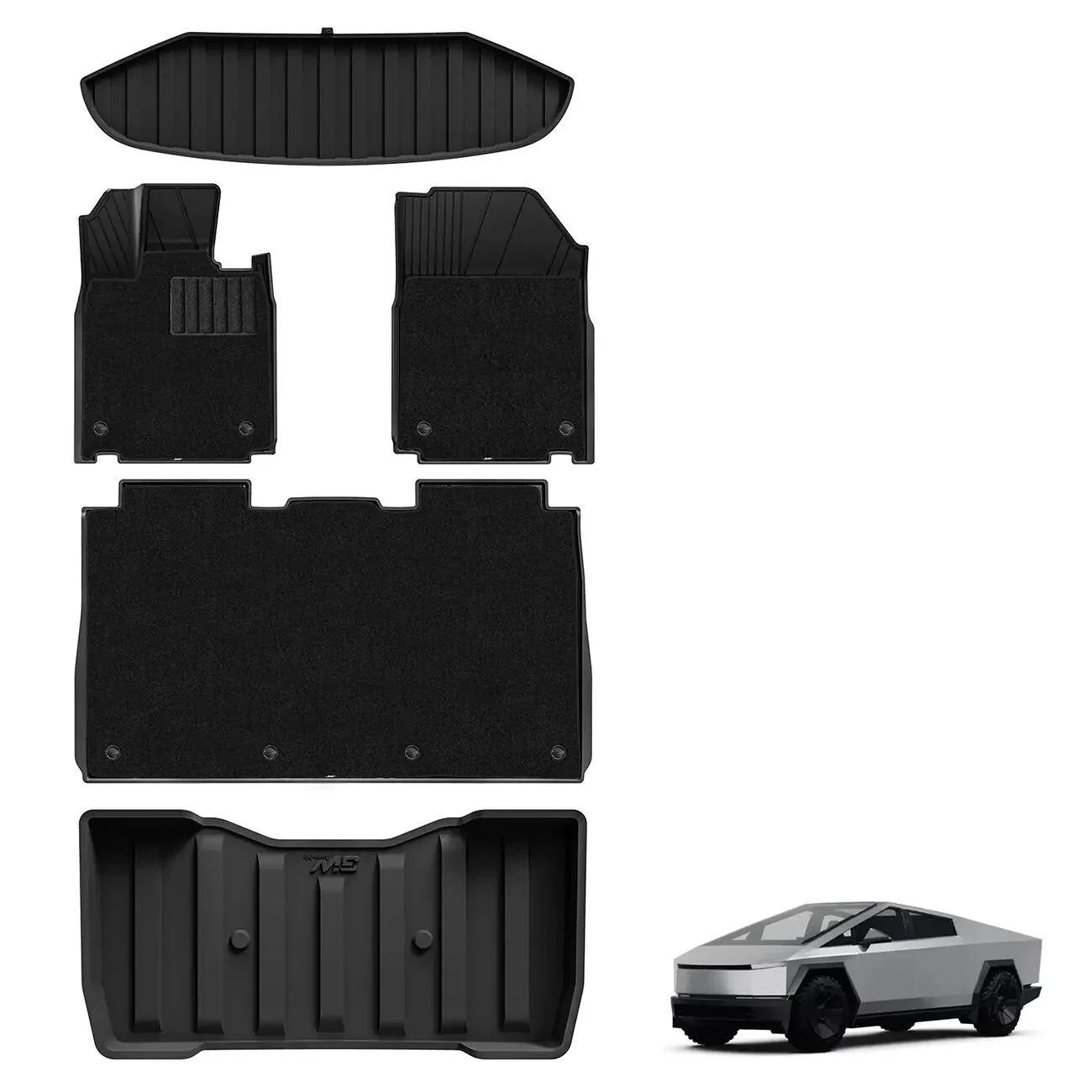 3Wliners Releases Floor Carpet Mats for the Cybertruck! 🎆 | Tesla ...