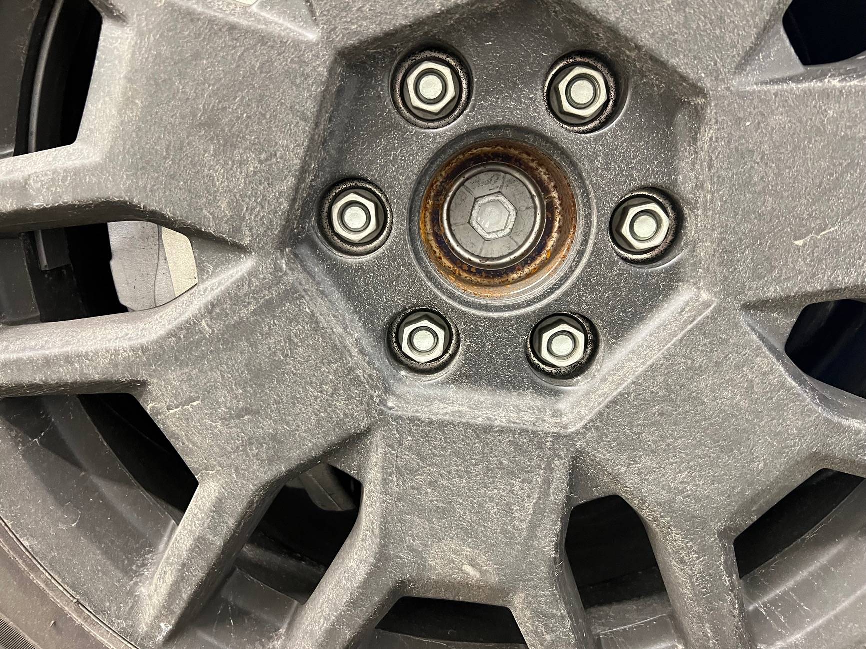 Rust in the centers of all four wheels. | Tesla Cybertruck Forum ...