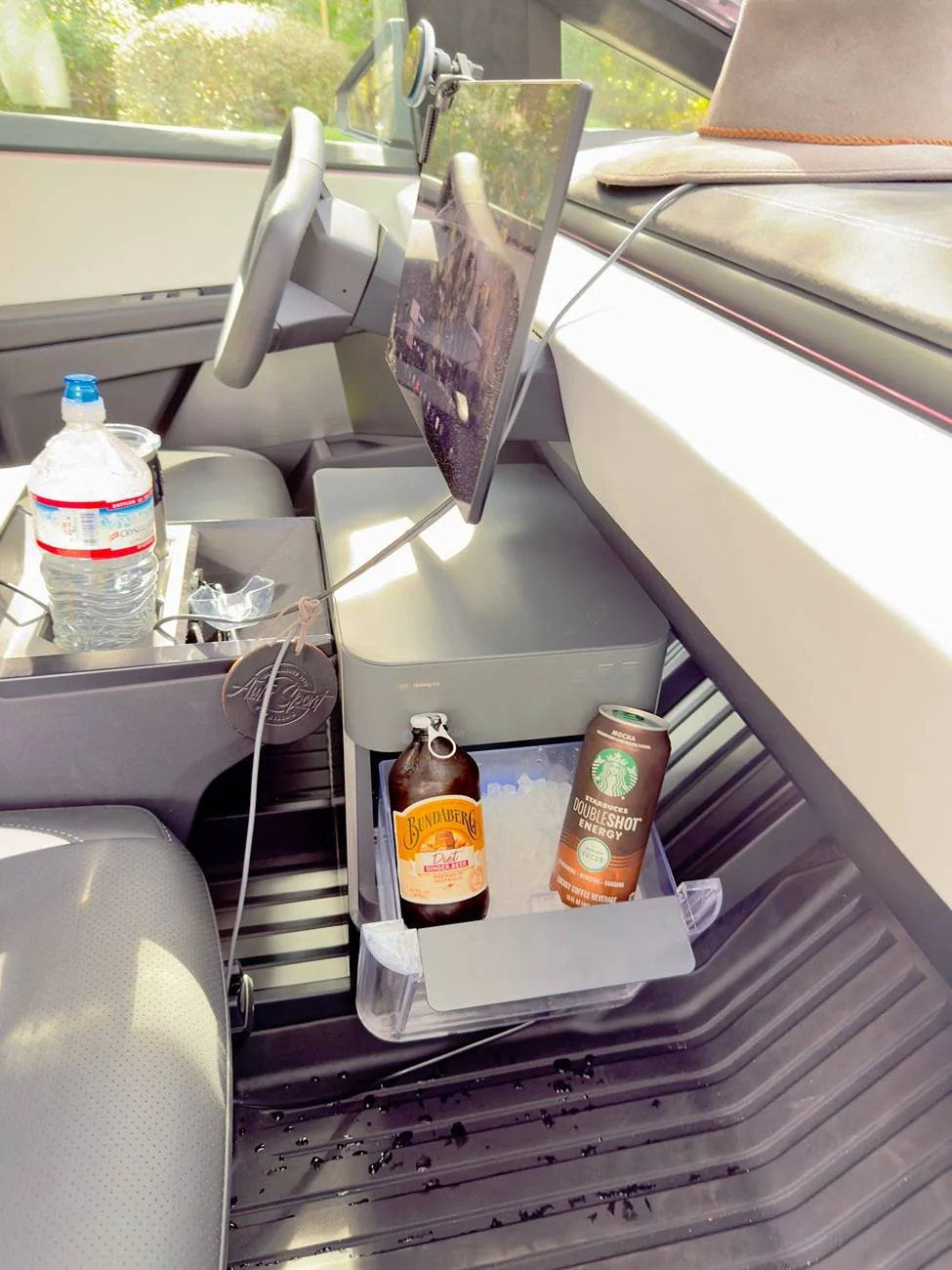 Ice Machine Mounted in front cab (middle console area) | Tesla ...