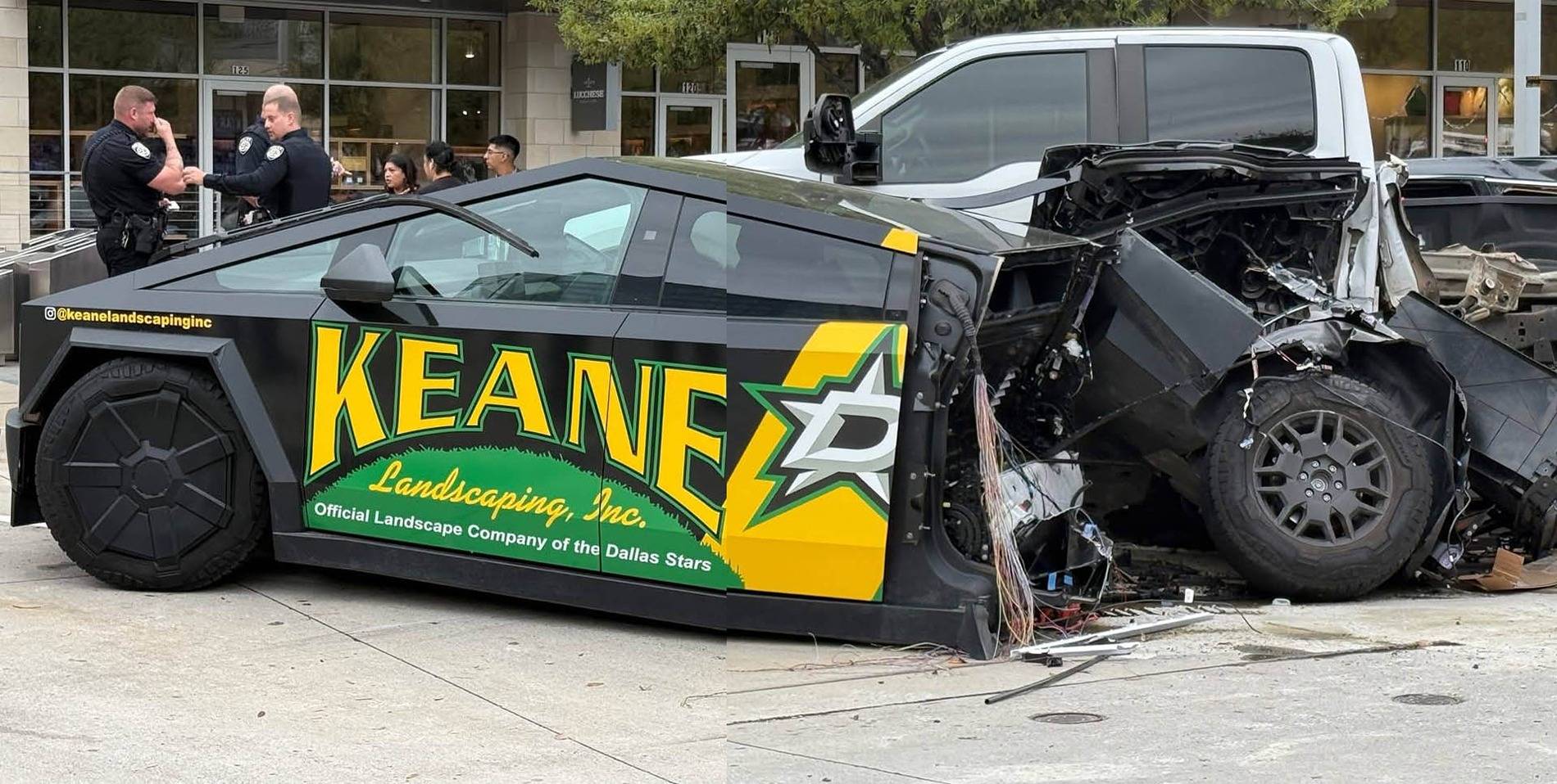 Cybertruck split in half in multi-car accident in Frisco, TX | Tesla ...