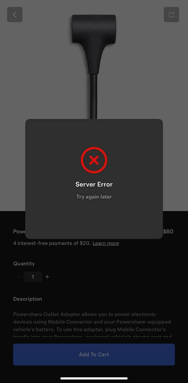 New: Powershare Outlet Adapter ($80) now available in Tesla Shop ...