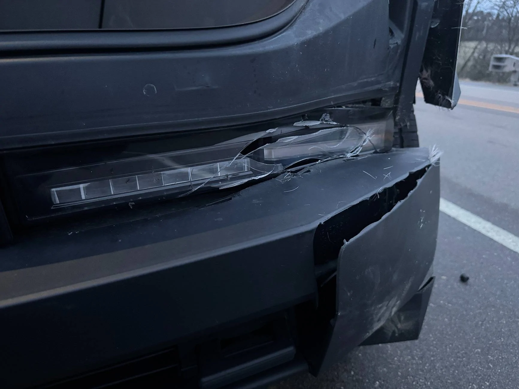 Cybertruck - 1 Deer - 0; Deer strike at 60 MPH (Video Added & Graphic ...