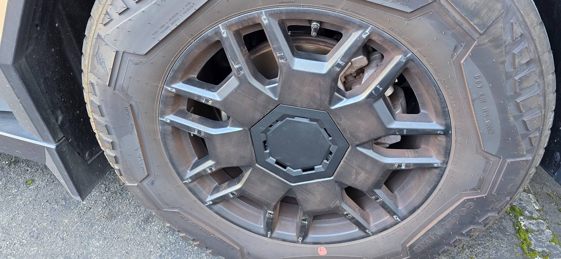 New wheel covers scratched all 4 of my rims | Tesla Cybertruck Forum ...