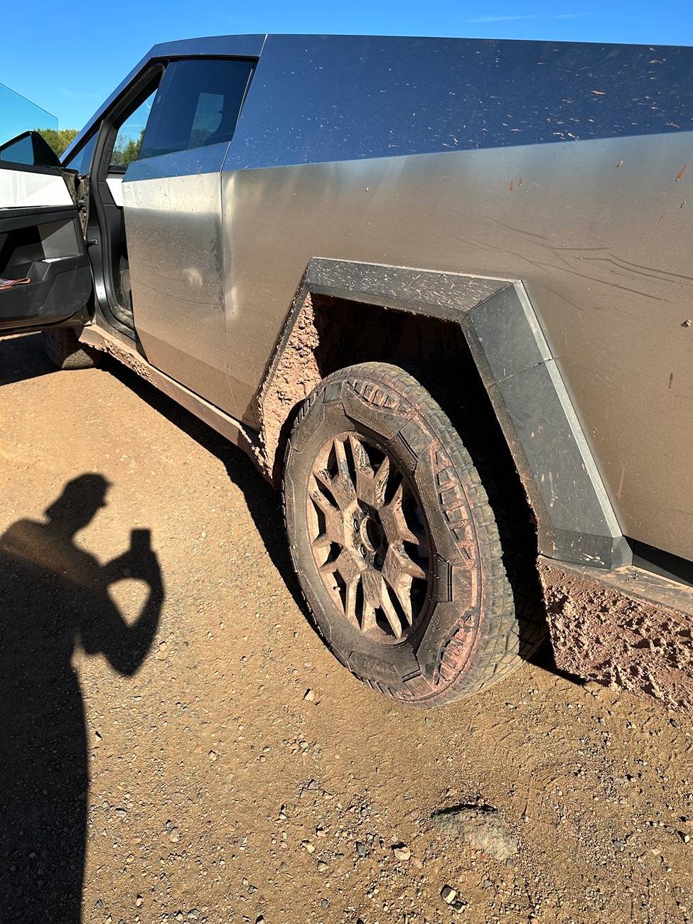 Finally got stuck! | Tesla Cybertruck Forum - Cybertruck Owners Club