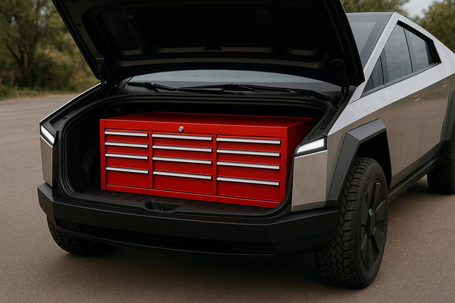 Tool Box with Pullout Drawers for Frunk? | Tesla Cybertruck Forum ...