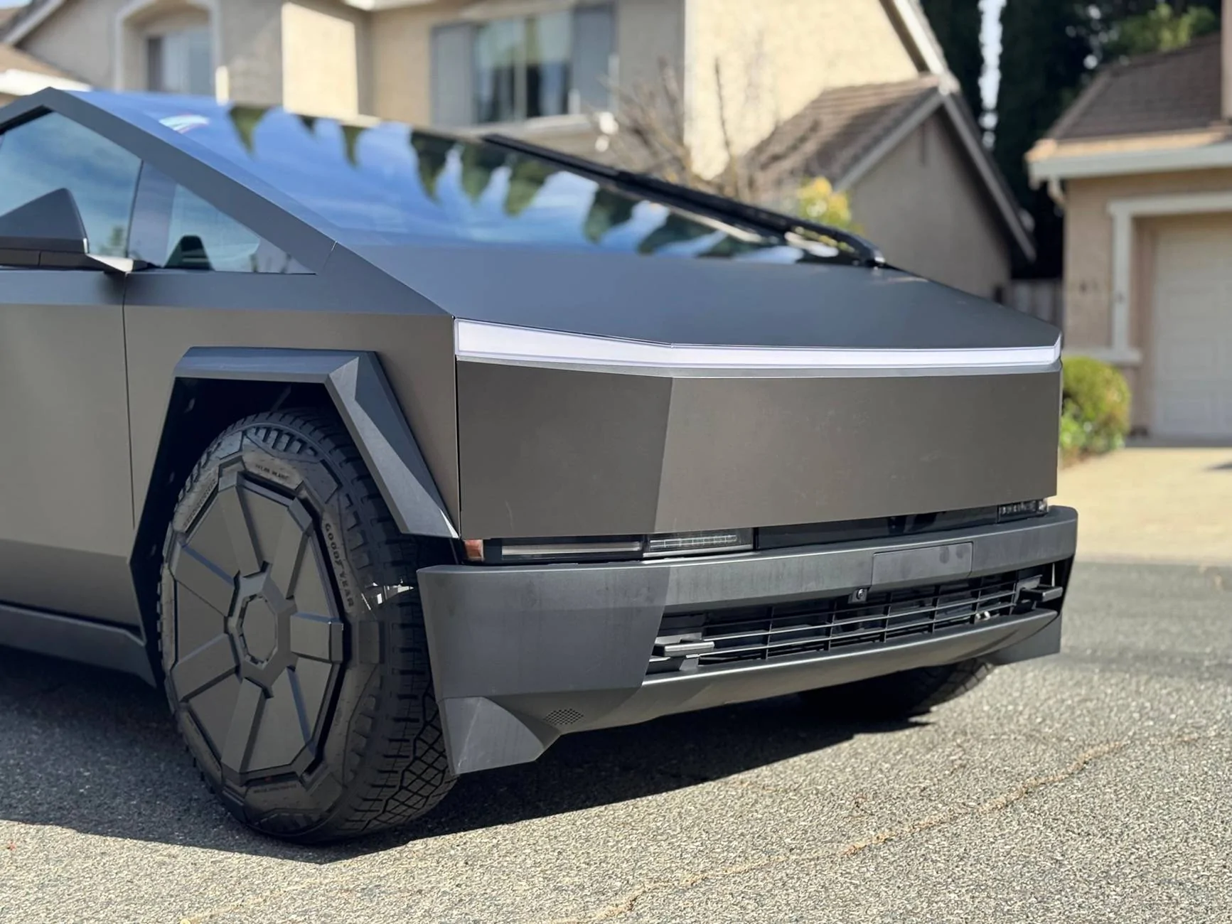 TWRAPS Satin Meteorite Gray PPF wrap | Tesla Cybertruck Forum ...