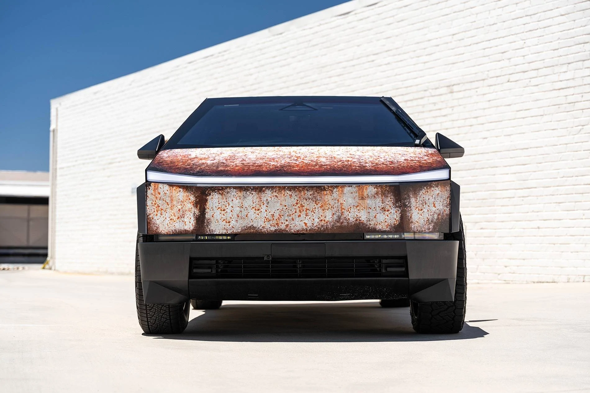 New Design! Cybertruck RUST custom printed wrap -- T Sportline | Tesla ...