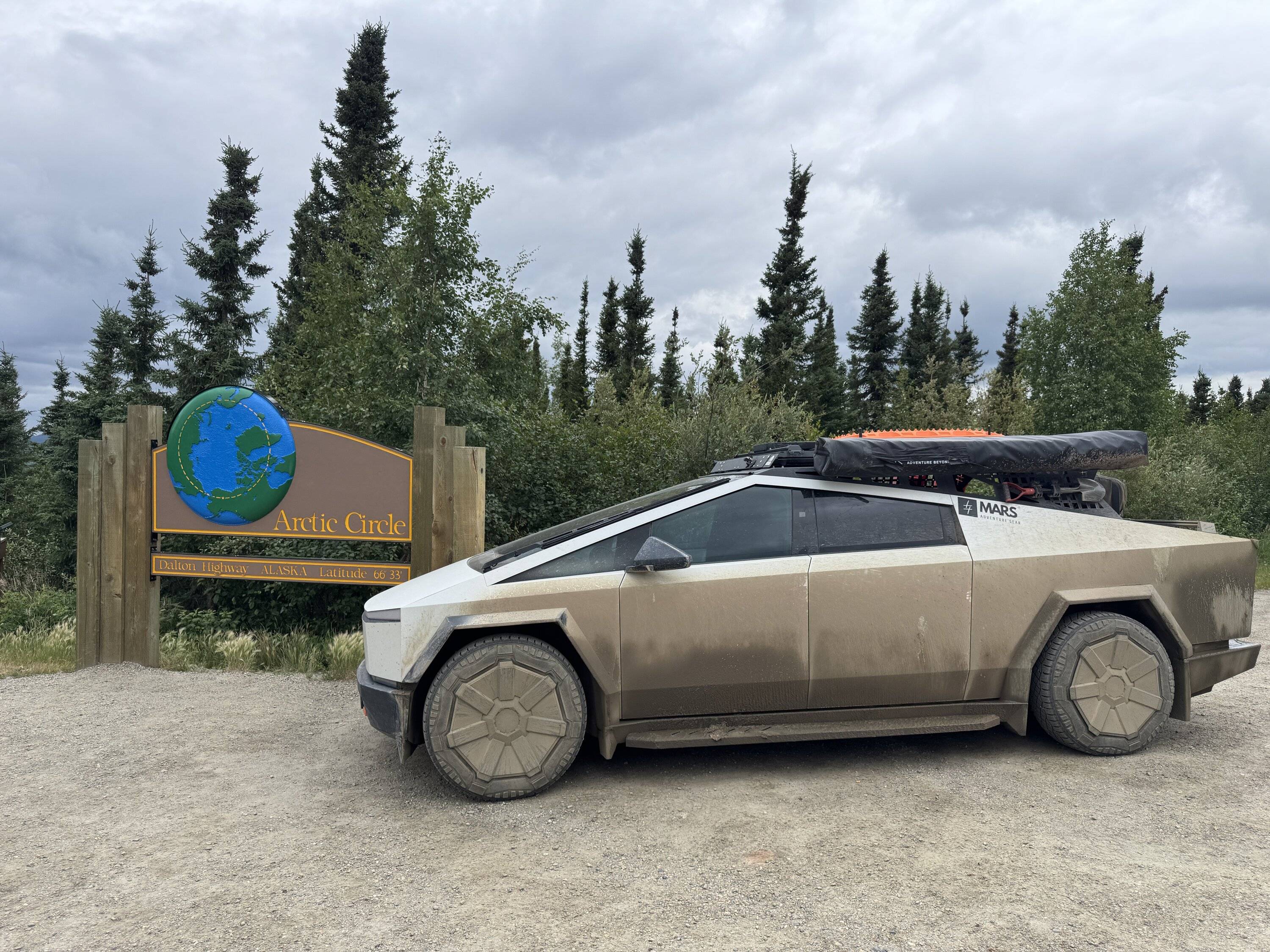 How I Drove my Cybertruck to the Arctic Circle Sign (And Made It Back ...