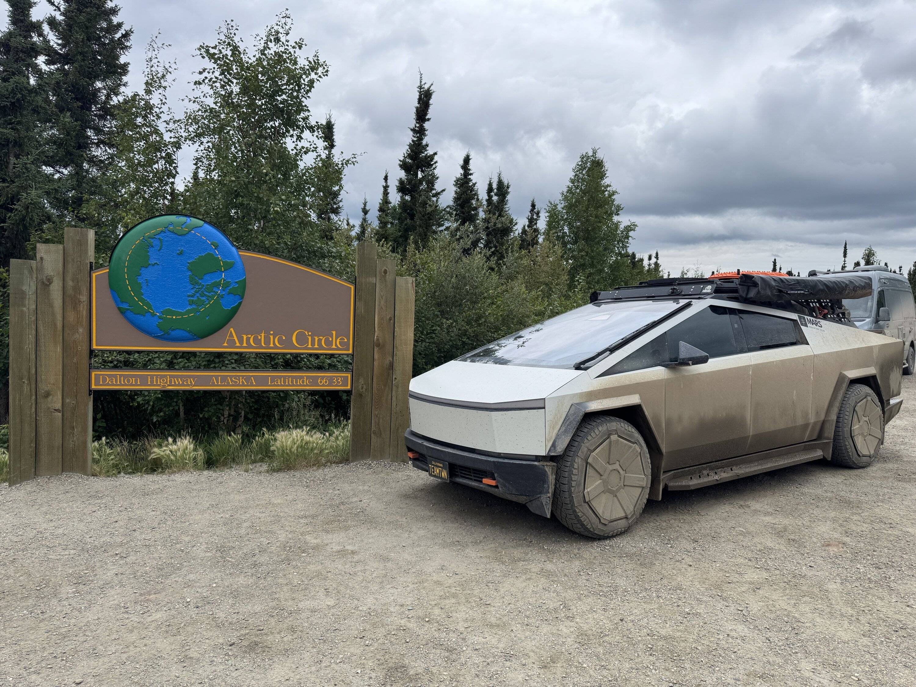 How I Drove my Cybertruck to the Arctic Circle Sign (And Made It Back ...